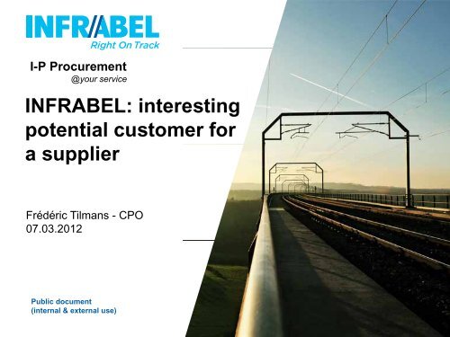 INFRABEL: interesting potential customer for a supplier - I-Trans