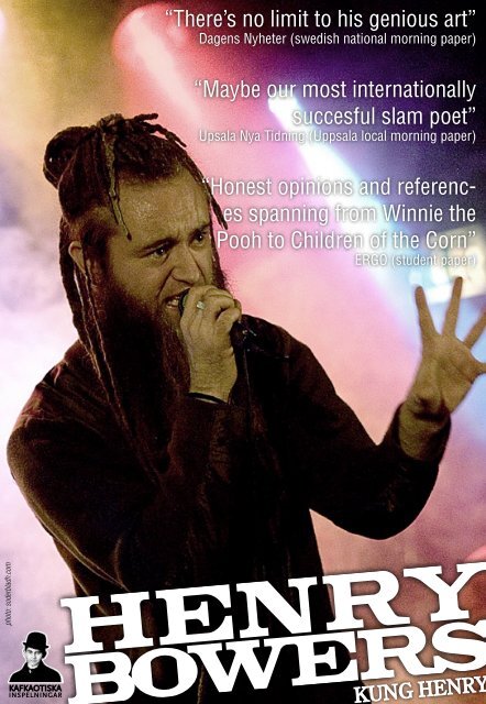 There's no limit to his genious art - Henry Bowers (Kung Henry)