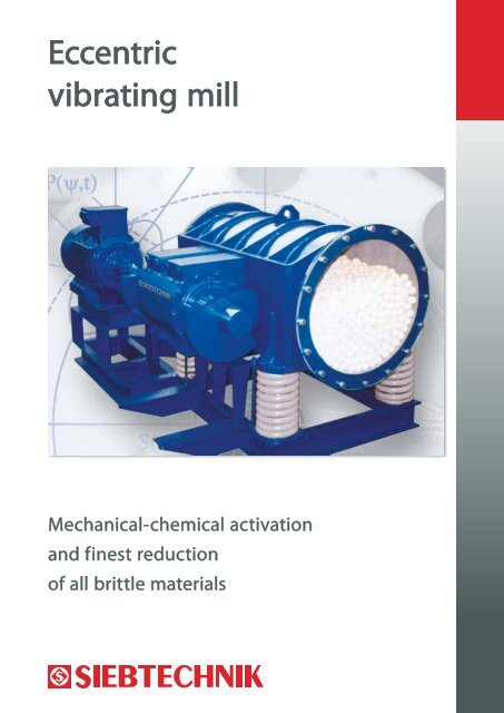 Eccentric vibrating mill - Siebtechnik GmbH