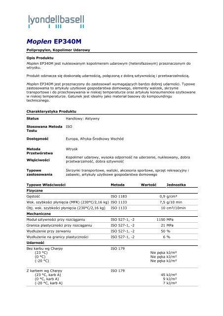 Moplen EP340M.pdf - Motor Polimer
