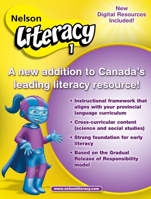 Nelson Literacy 1 Framework Brochure