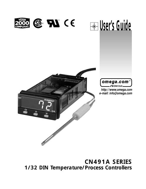 1/32 DIN Temperature/Process Controllers - Omega Engineering