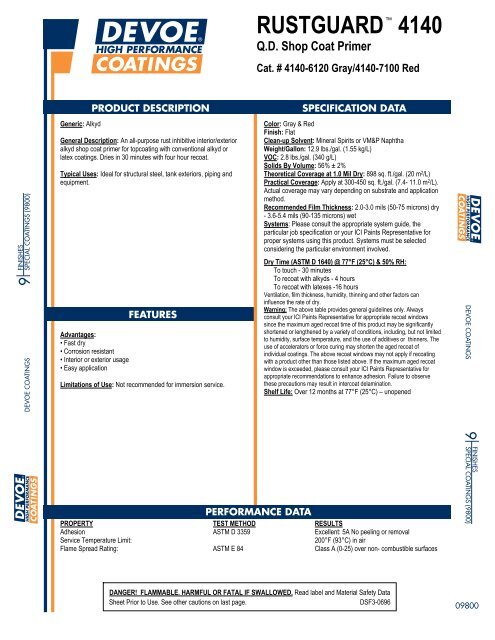 RUSTGUARD 4140 QD Shop Coat Primer