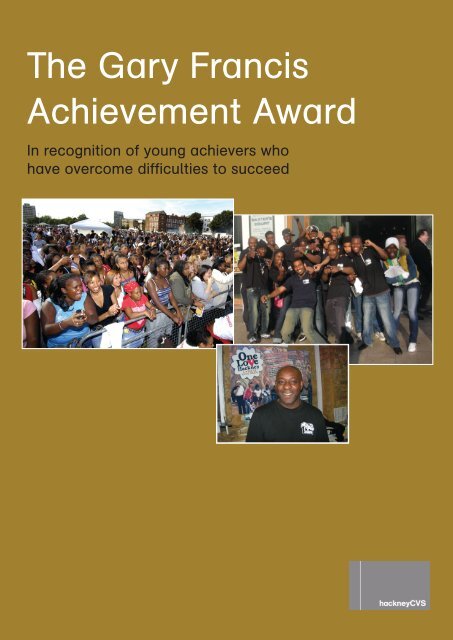 The Gary Francis Achievement Award - Hackney CVS