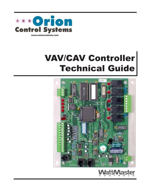 VAV/CAV Controller Technical Guide - Orion Control Systems