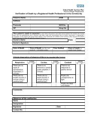 Verification of Expected Death by a Registered Nurse - the Royal ...