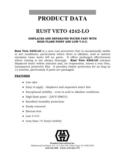RUST VETO 4242-LO - QTS