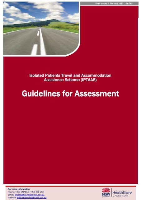 IPTAAS Guidelines for Assessment - EnableNSW - NSW Government