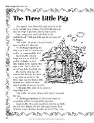 The Three Little Pigs Script