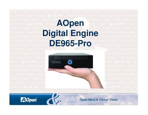 AOpen Digital Engine DE965-Pro - Viglen Download
