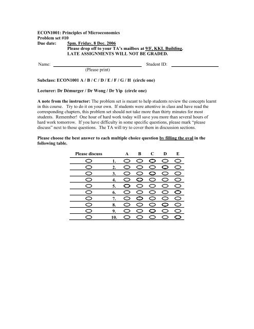 Problem set #10 - Ka-fu Wong