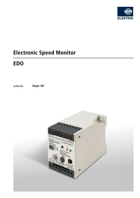electronic speed monitor eDo - Kiepe Elektrik