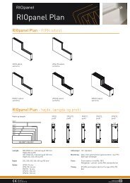 Radiator datasheet - RIOpanel