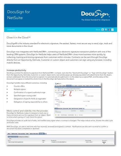 DocuSign for NetSuite