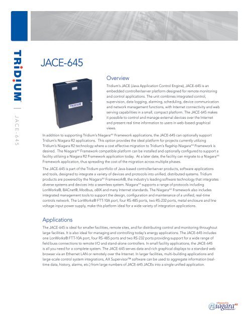 JACE-645 - Tridium