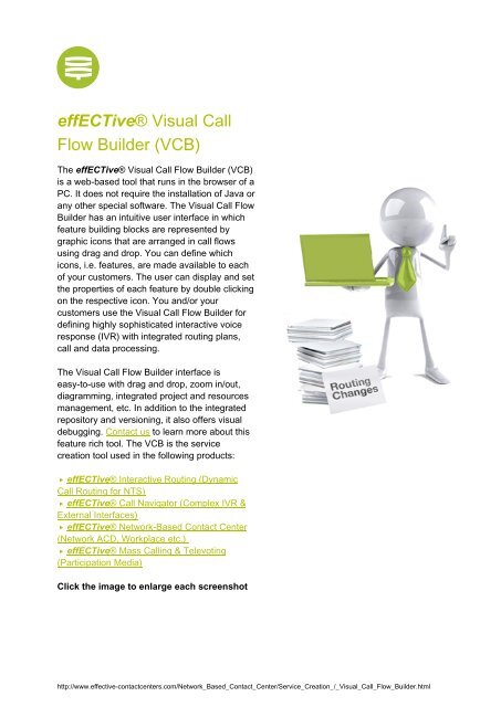 effECTiveÂ® Visual Call Flow Builder (VCB) - effective contact centers