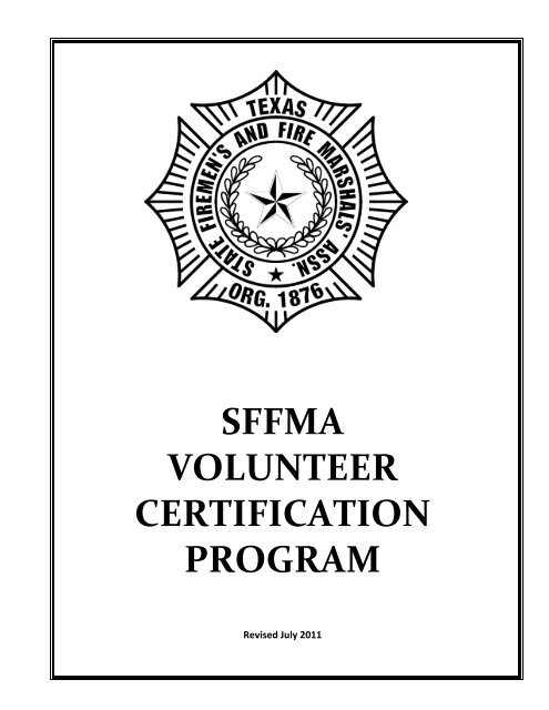 sffma volunteer certification program - State Firemen's & Fire Marshals'
