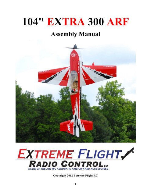 104 Extra 300 Manual1 - Extreme Flight RC