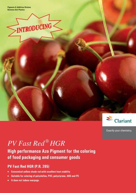 PV Fast Red HGR - Clariant