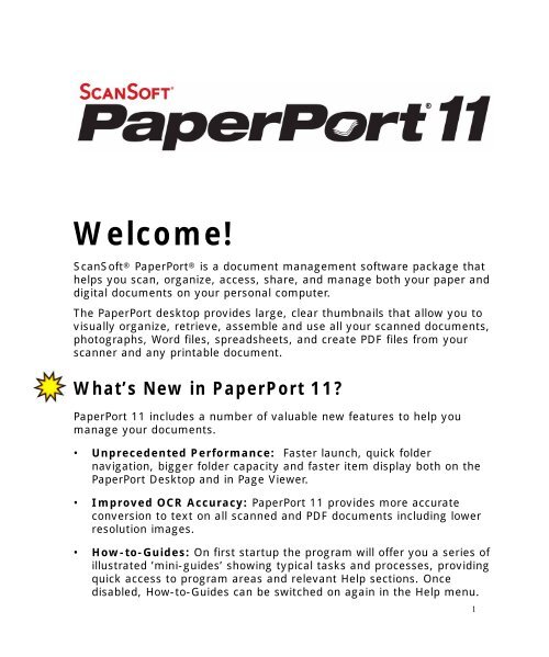 Paperport PaperPort Send To Bar Part 1