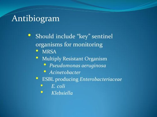 Antibiogram