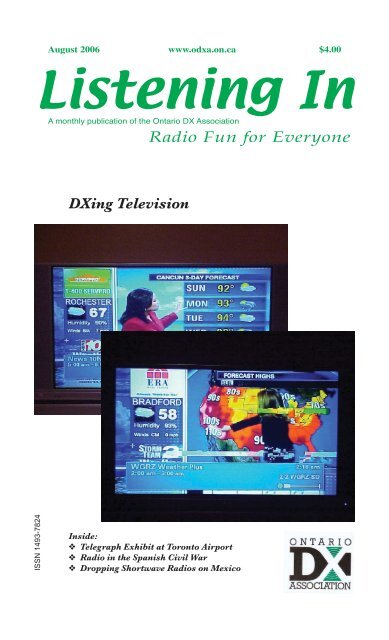 Radio Fun for Everyone DXing Television - Ontario DX Association