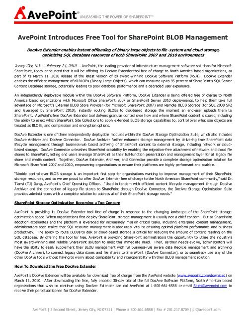 DocAve Extender - AvePoint