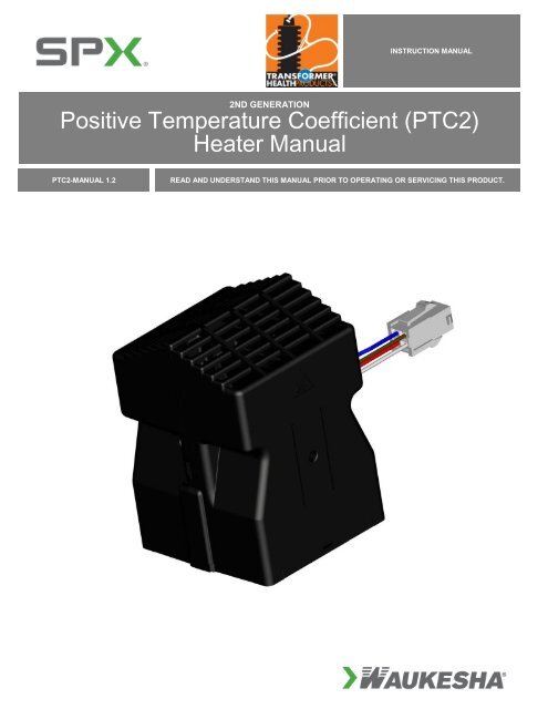 (PTC2) Heater Manual - SPX Transformer Solutions