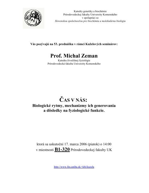 Prof. Michal Zeman