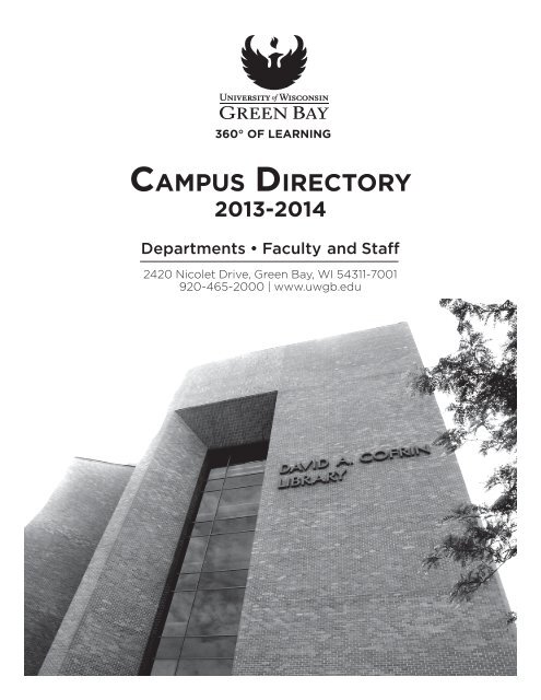 Campus Directory - University of Wisconsin - Green Bay