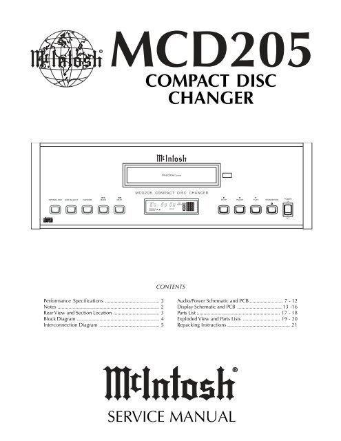 COMPACT DISC CHANGER