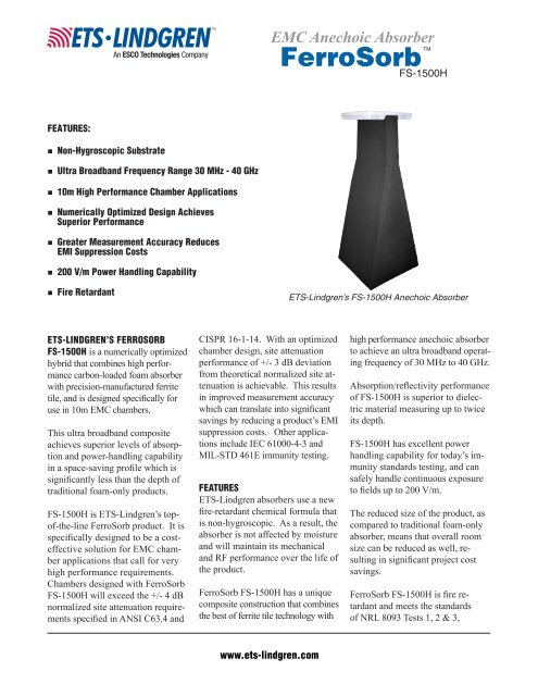 Datasheet - ETS-Lindgren