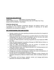 TRAINING OFFICER DUTIES & KEY RESPONSIBILITIES