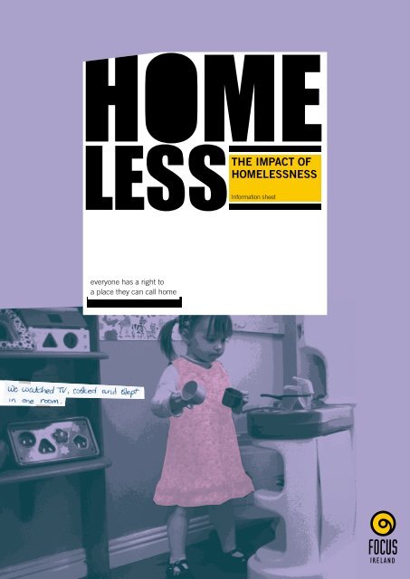 THE IMPACT OF HOMELESSNESS - Focus Ireland