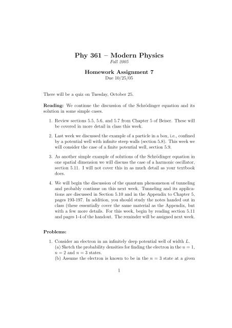 Assignment #7 - Physics