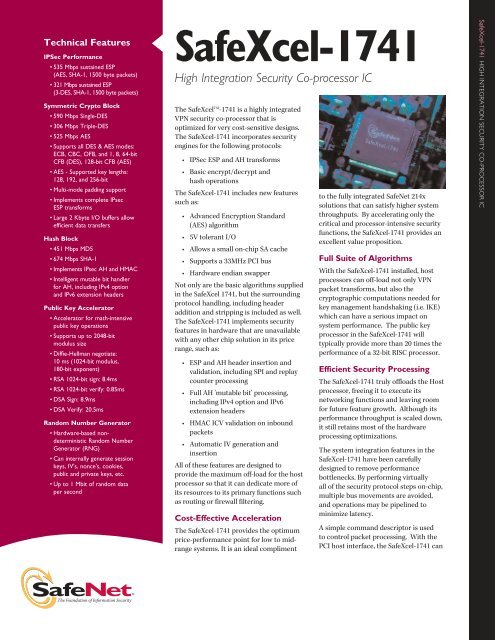 SafeXcel-1741 - SafeNet