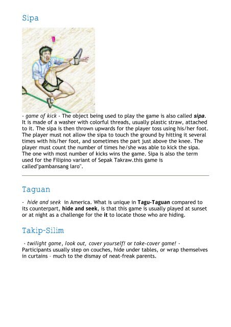 Sipa - game of kick - The