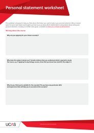 UCAS Applications â Personal Statements - University of Warwick