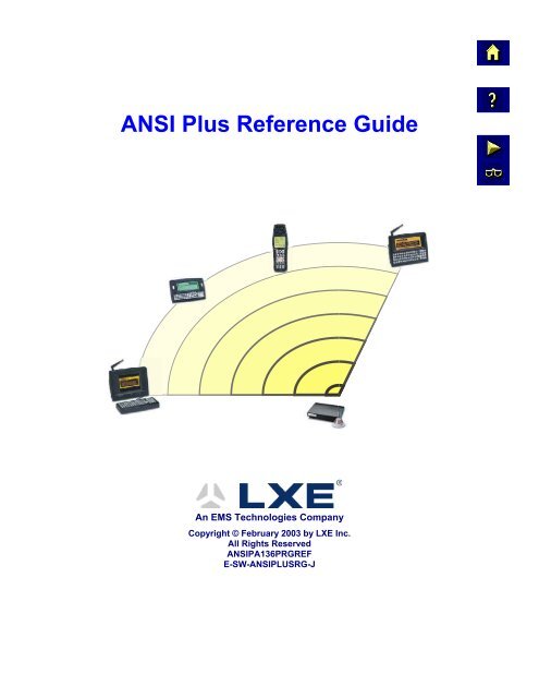LXE ANSI Plus Reference Manual - Southern Graphics & Systems