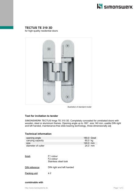 TECTUS TE 310 3D