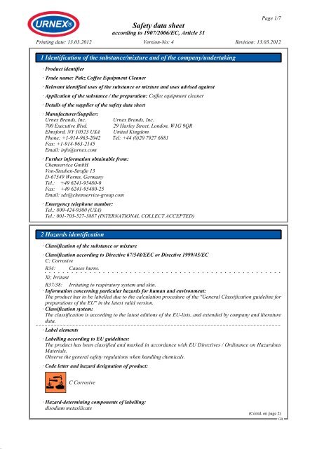 Pakz Coffee Equipment Cleaner