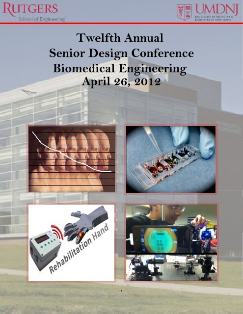 2012 Senior Design Conference Program - Biomedical Engineering