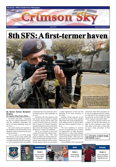 8th SFS: A first-termer haven - 7th Air Force
