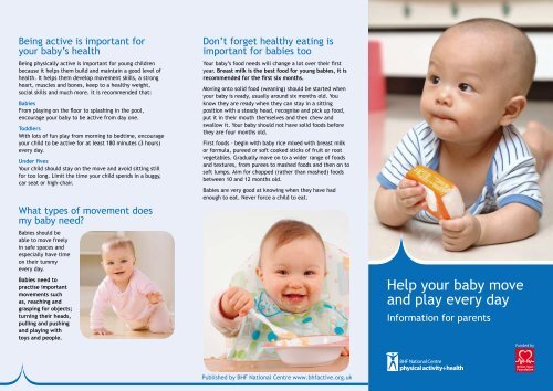 Help your baby move and play every day - Early Years