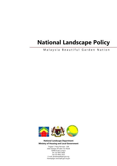 National Landscape Policy - Ministry of Housing and Local ...