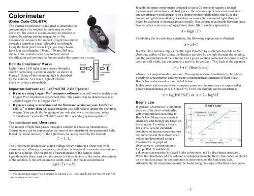 Colorimeter - Vernier Software & Technology