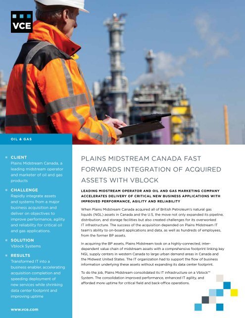 Plains Midstream Case Study - VCE