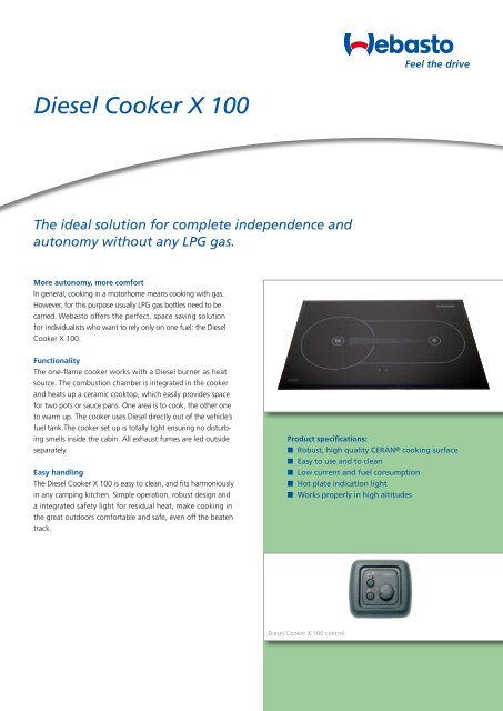 Diesel Cooker X 100 - Webasto