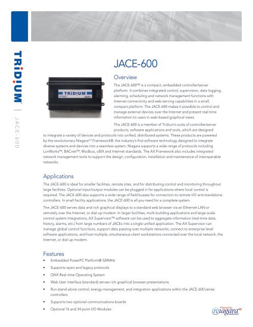 JACE-600 - Tridium