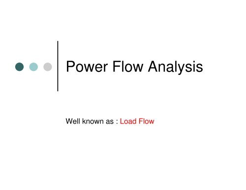 Power Flow Analysis